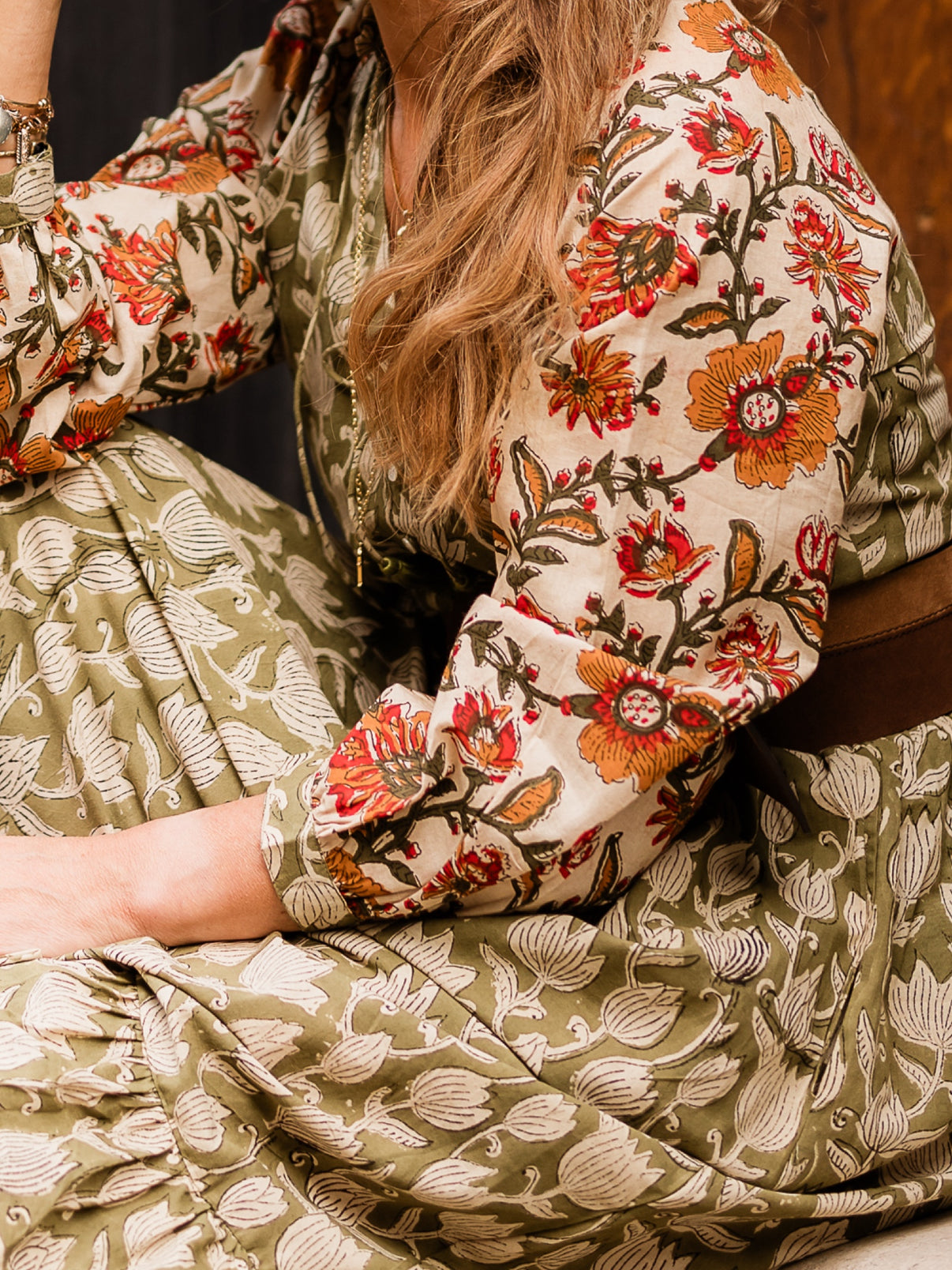 "DESTINY" Dress Foliage - Sustainable Organic Dress UK. ‘ DESTINY ...